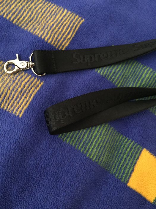 Supreme Black Lanyard | Grailed