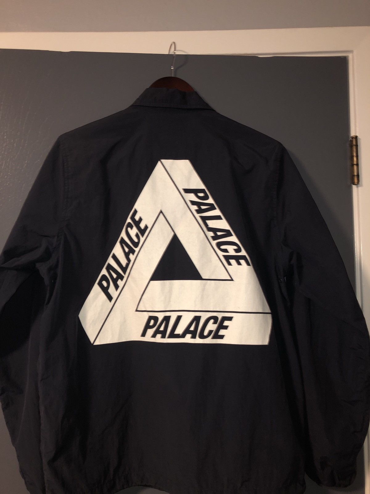 Palace palace coach jacket navy blue | Grailed