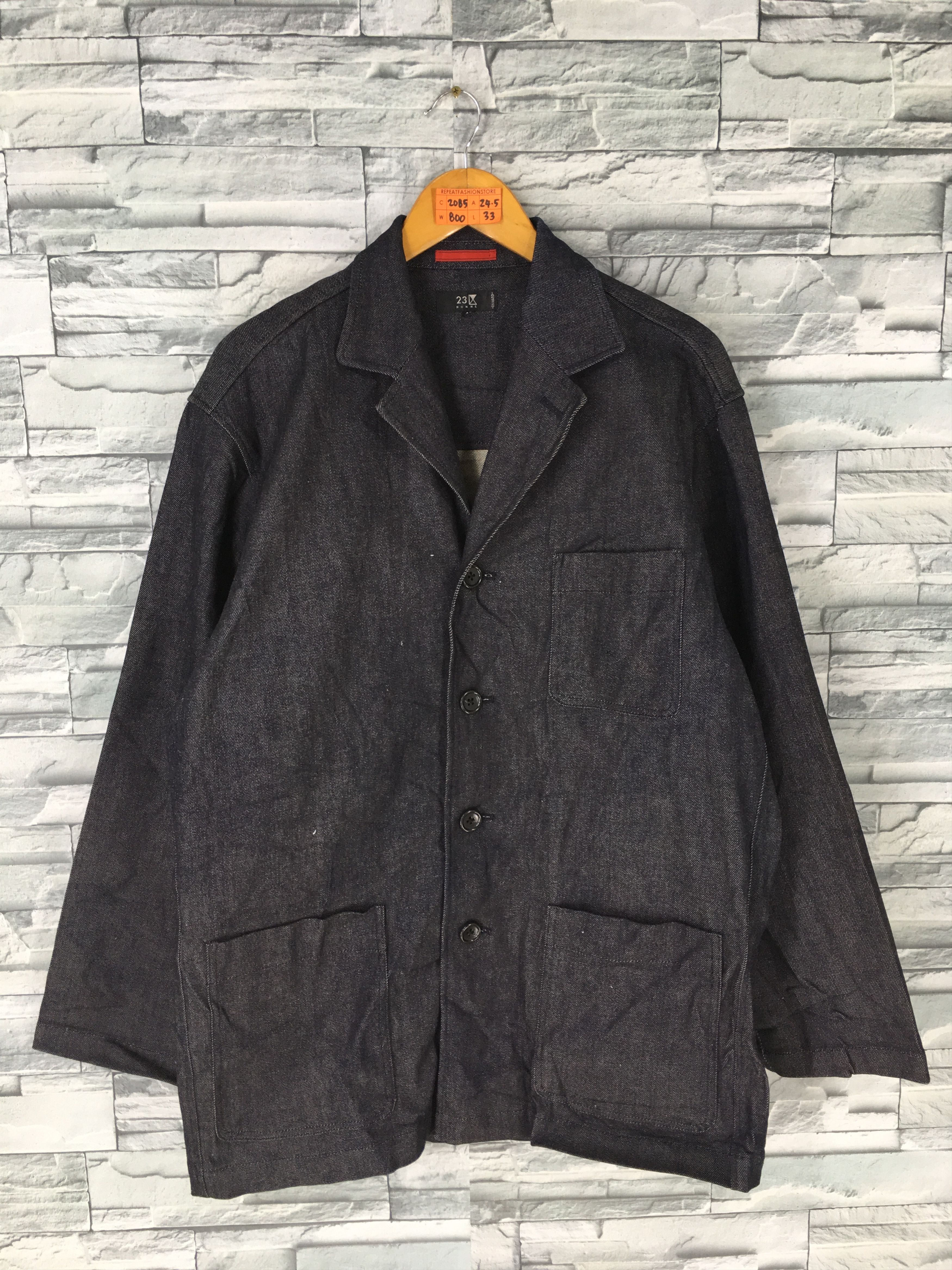 Vintage Vintage Japan Denim Jeans Jacket Large Frenchwork Japanese ...