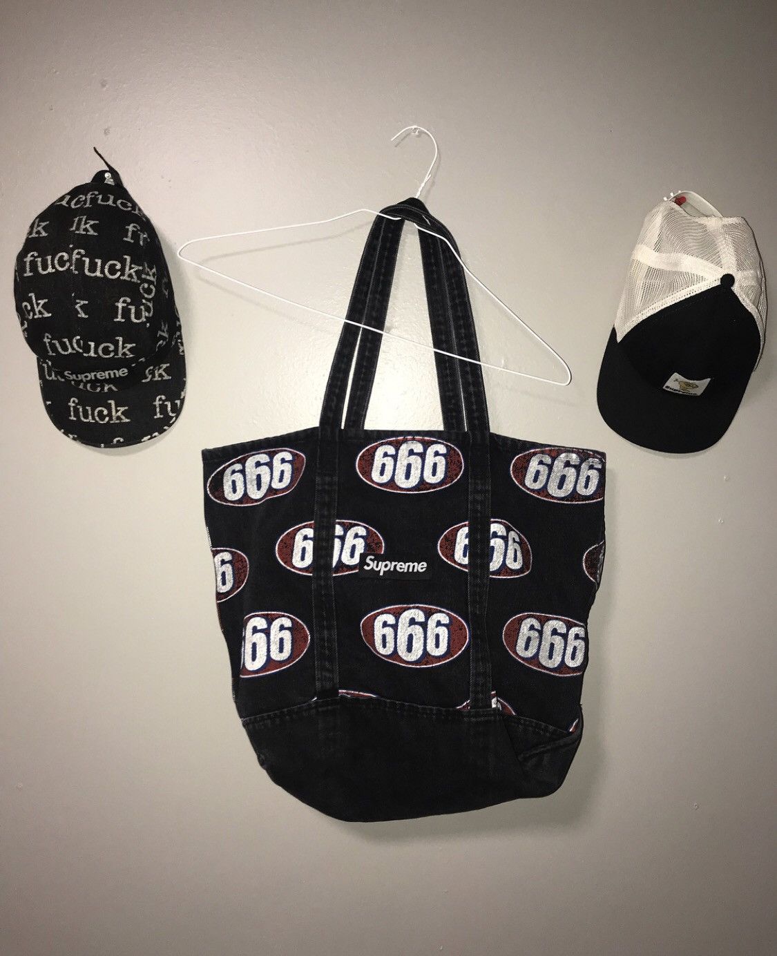 Supreme 666 Denim Tote | Grailed