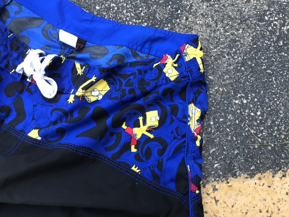 The Simpsons × Vintage 2004 Simpsons Swimming Trunks Bart Shorts ...