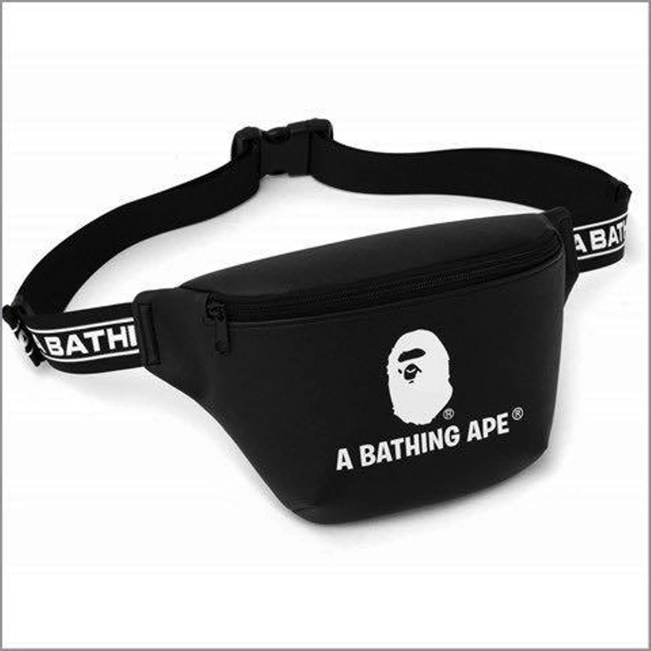 Bape Bathing Ape Waist Bag Black | Grailed