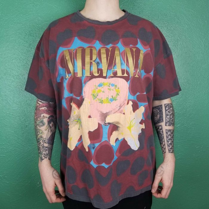 Nirvana Vintage Nirvana Heart Shaped Box T Shirt Giant Tag Size XL ...