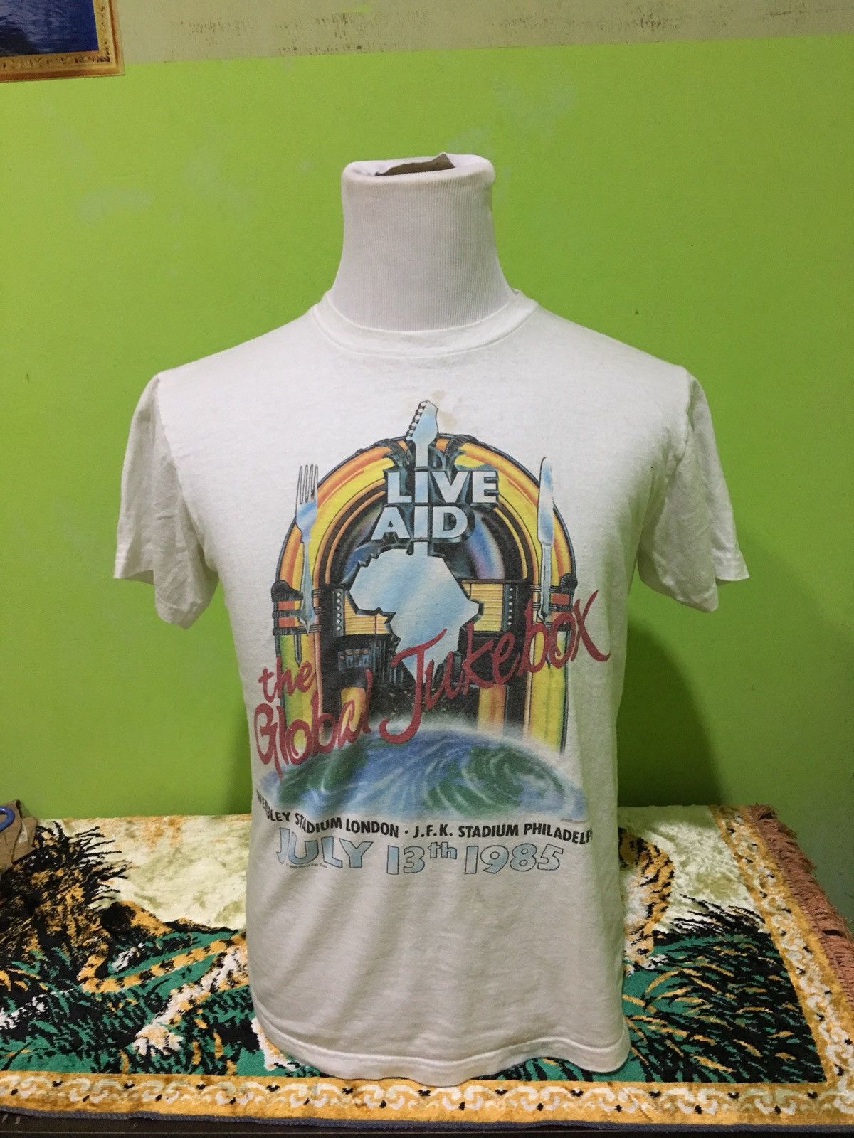 Band Tees × Vintage Vintage Live Aid Queen Tour 1985 shirt | Grailed