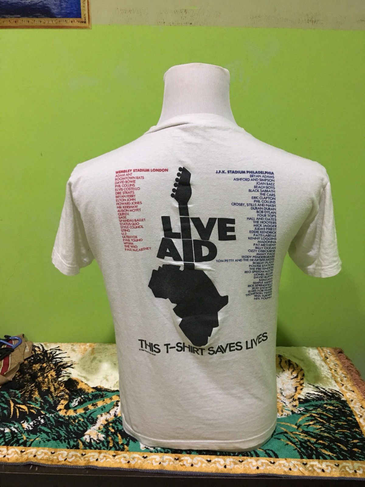 Band Tees × Vintage Vintage Live Aid Queen Tour 1985 shirt | Grailed