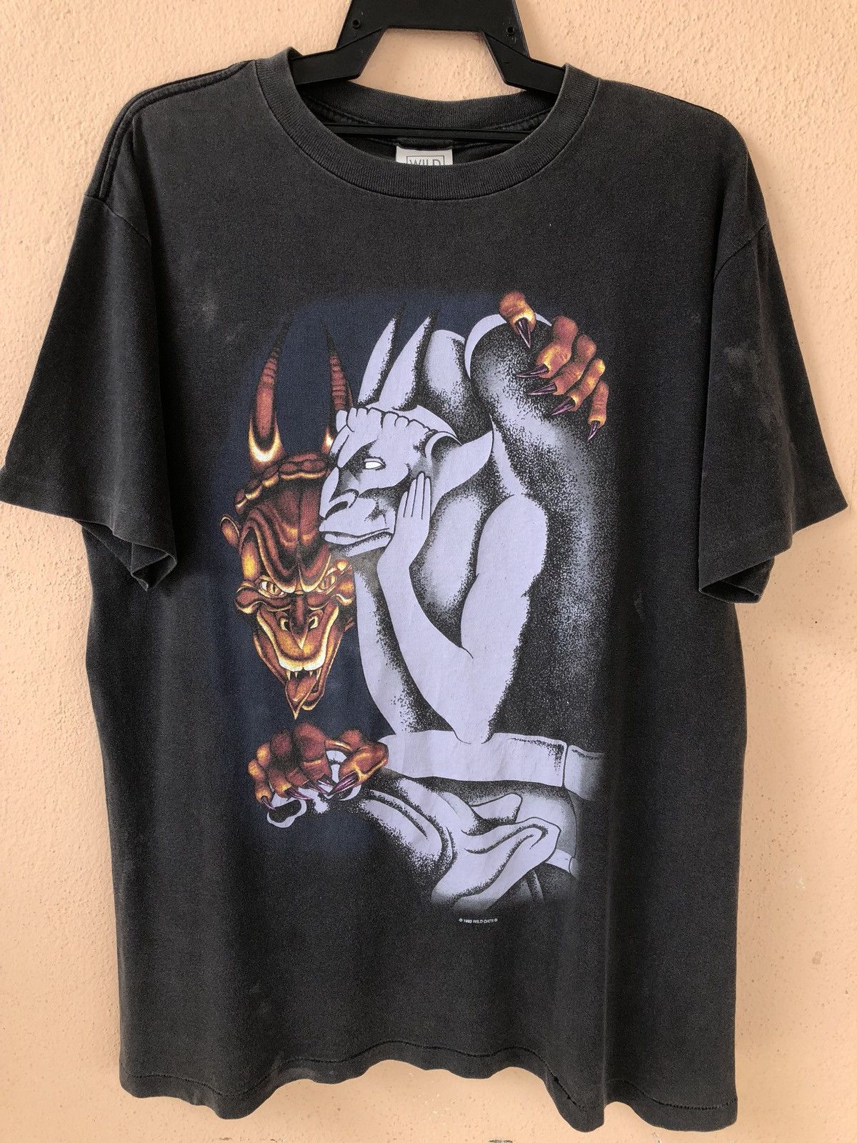 Vintage Vintage 90s Wild Oats T Shirt Heavy Metal Graphic Design Tee ...