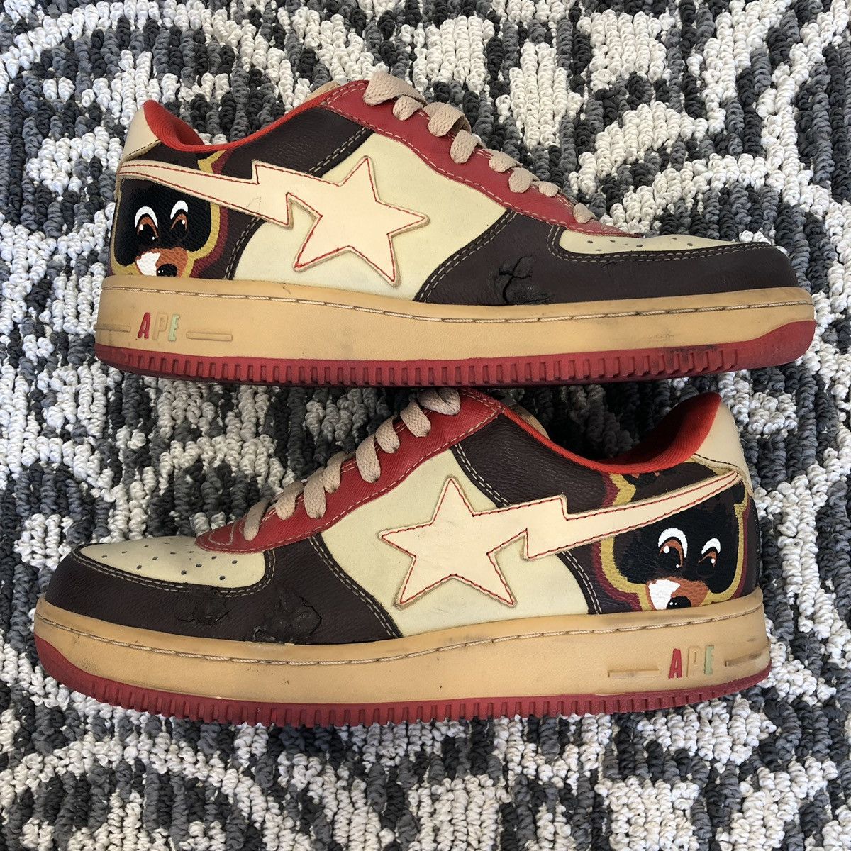 Bape × Kanye West 2006 Bape x Kanye West College Dropout Bapestas | Grailed