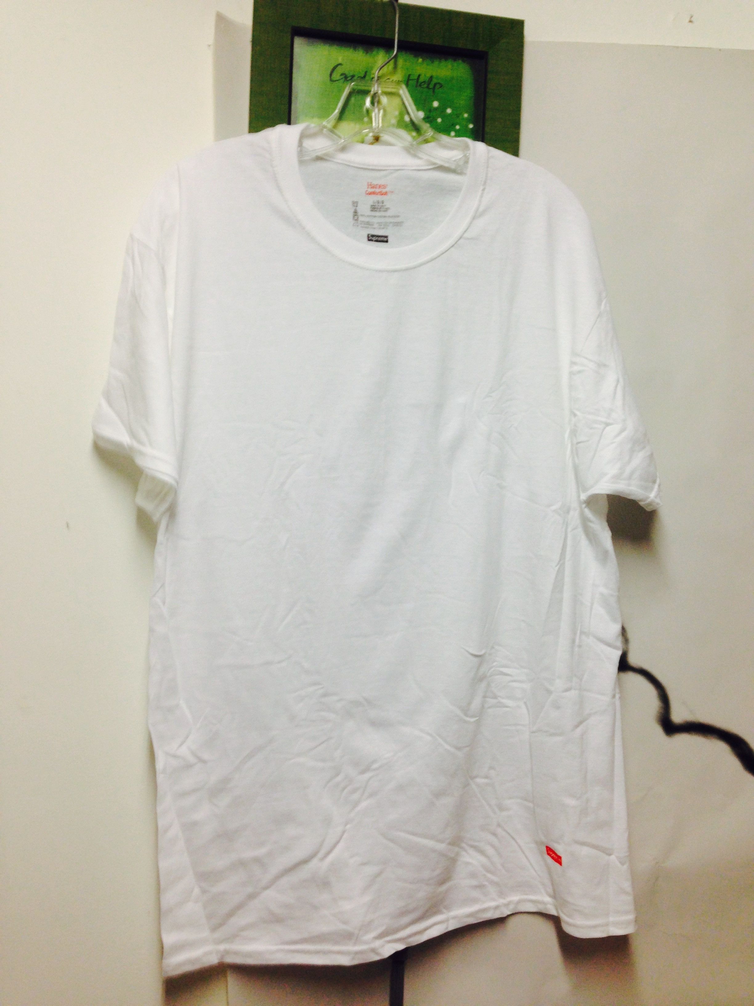 Supreme White Basic Tee Shirt | Grailed