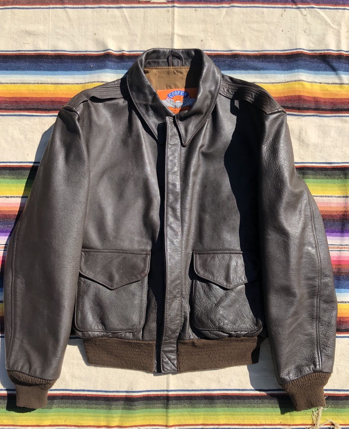 Cooper Vintage cooper A2 Leather Us Air Force bomber jacket | Grailed