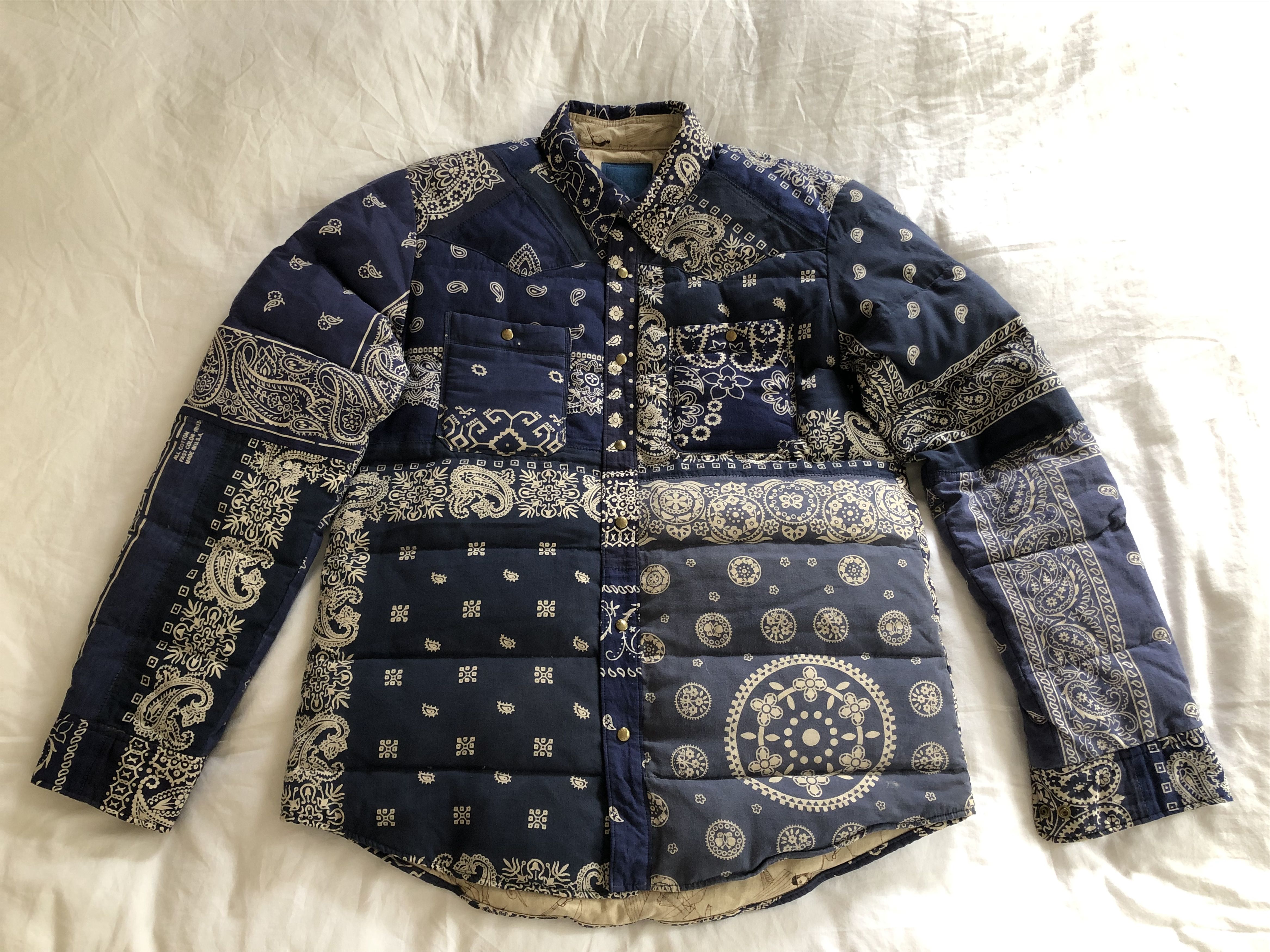 Visvim Visvim Kerchief Down Jacket Navy color | Grailed