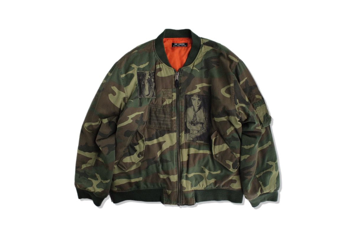 Raf Simons RAF SIMONS 2001AW Riot Riot Riot Camo Bomber Jacket (XXL ...