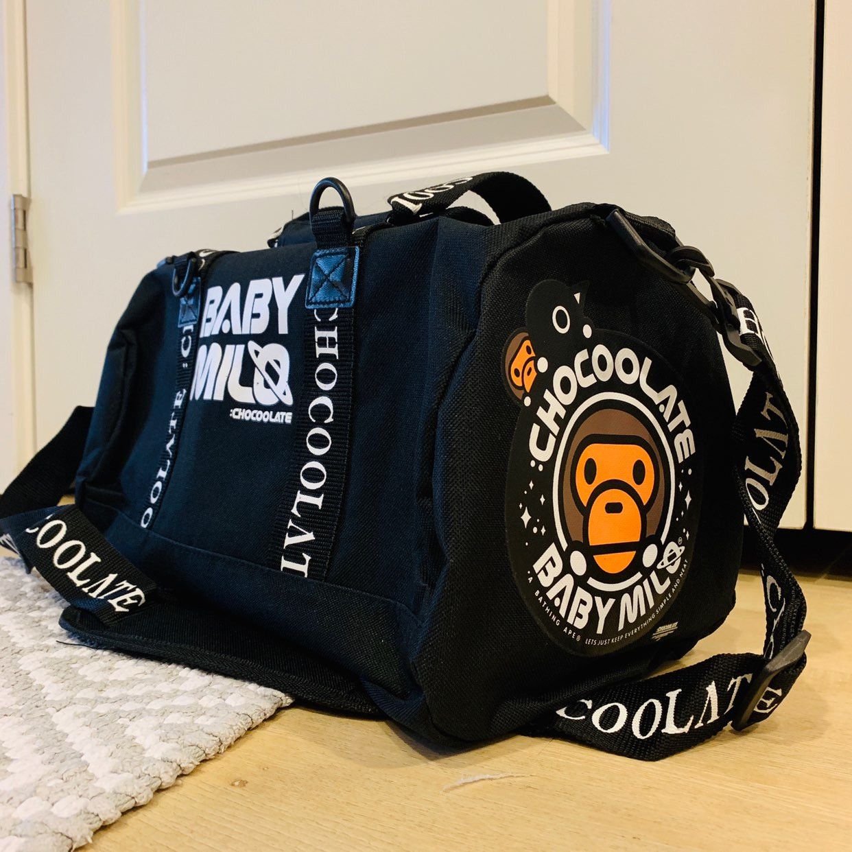 Bape A bathing ape BAPE baby milo duffel shoulder black bag | Grailed