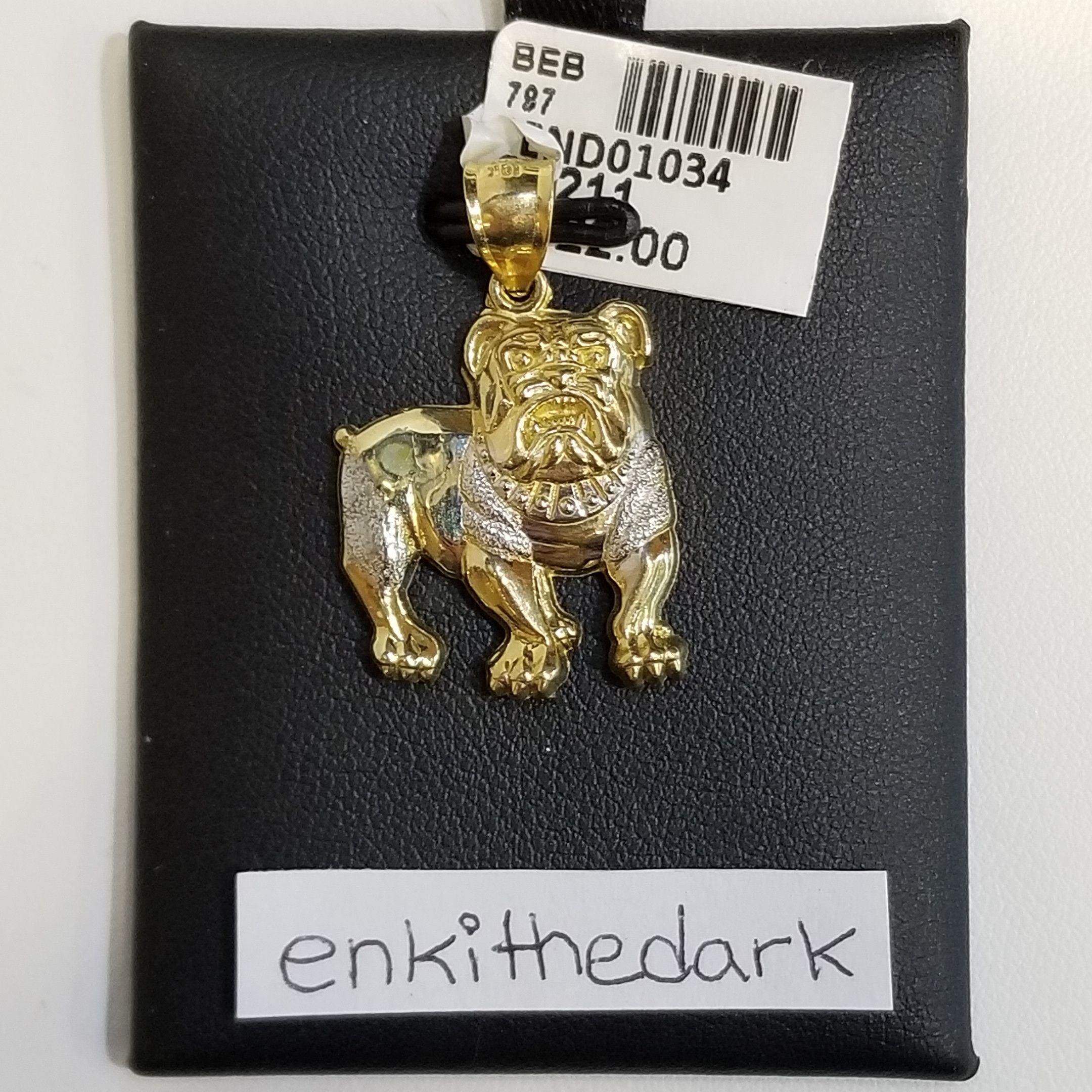 10k Solid Gold × Gold 10K GOLD PITBULL DOG PENDANT FOR CHAIN SOLID GOLD ...