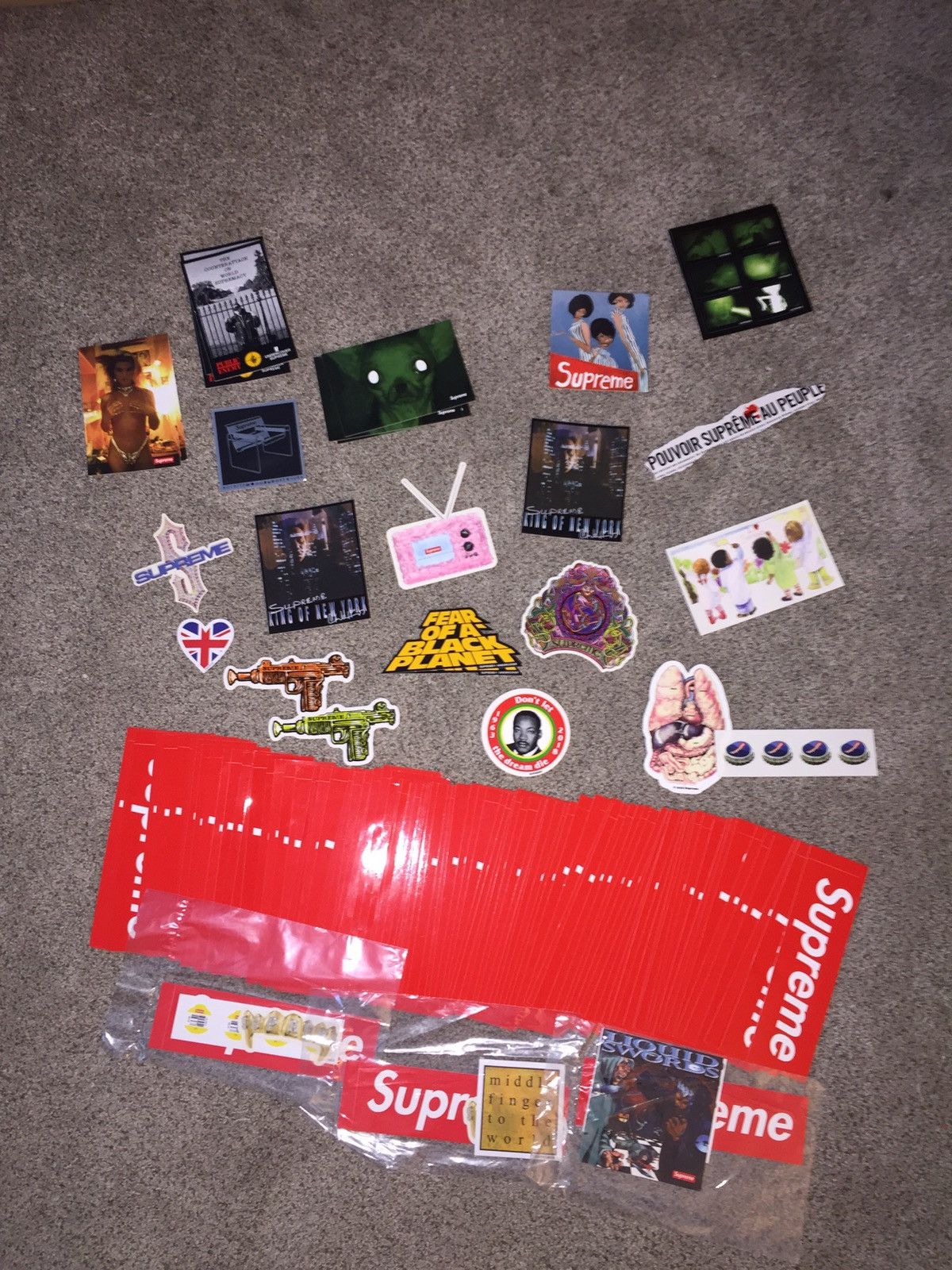 Supreme Random Supreme Sticker Lot | Grailed