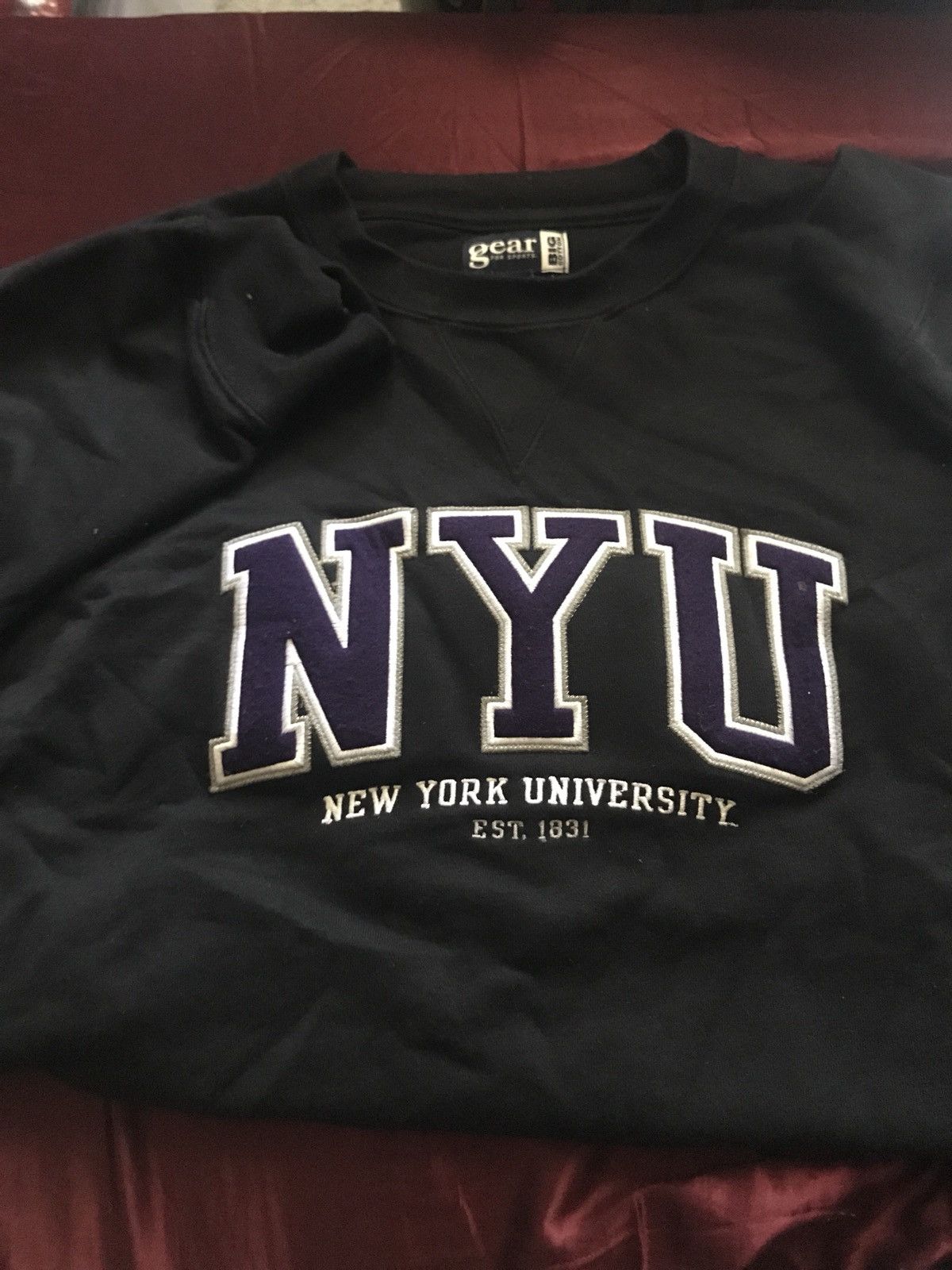 Vintage Vintage NYU , New York University College Crewneck | Grailed