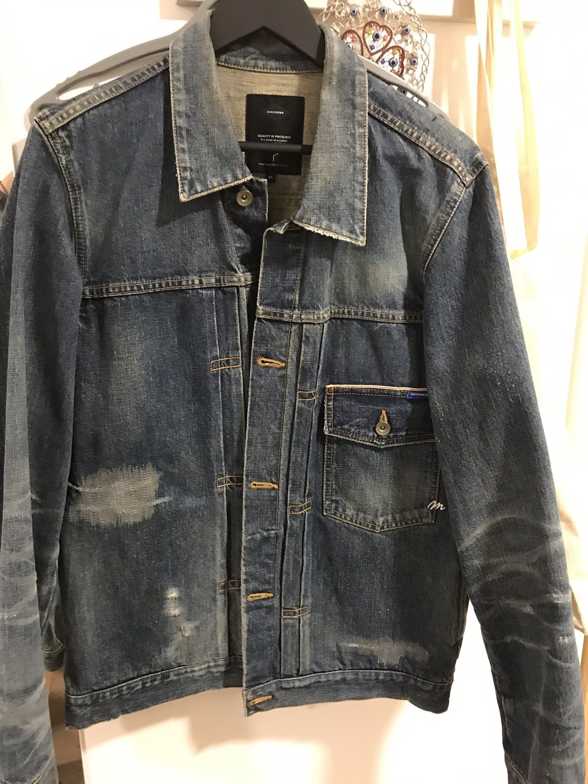 Madness madness denim jacket | Grailed