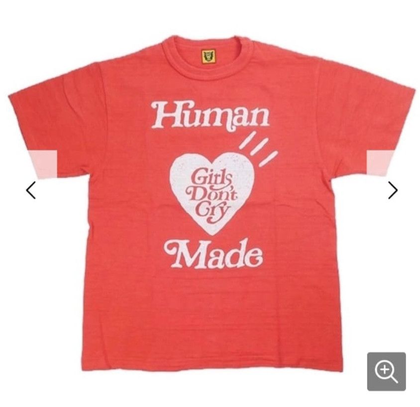 Human Made Human Made Red Verdy Big Heart Tee in red | Grailed