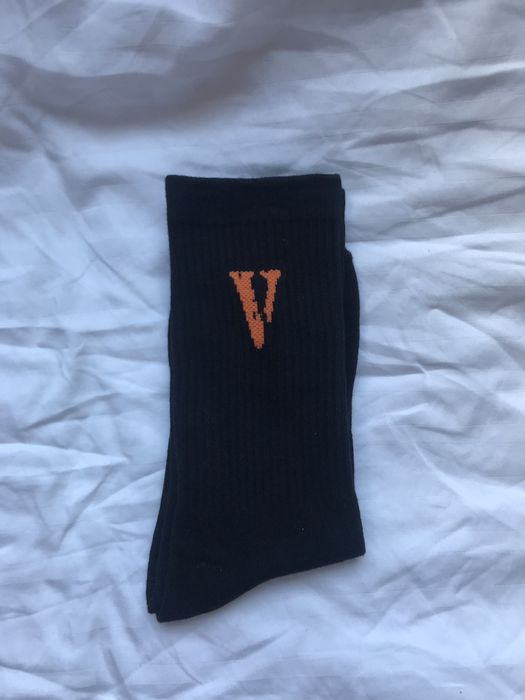 Vlone VLONE “V” Black socks | Grailed