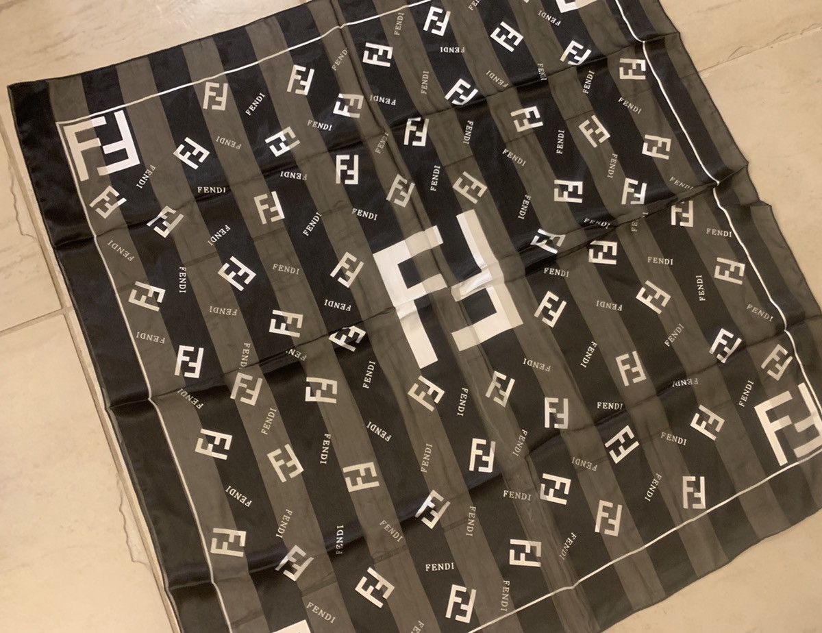 Vintage Vintage Fendi Silk Scarf Bandana Du Rag Handkerchief | Grailed