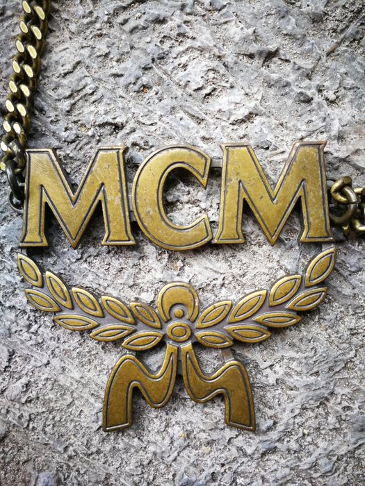 Vintage The Rarest 80's MCM chain with MCM iconic logo pendant | Grailed