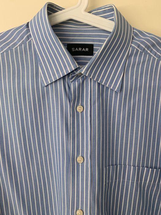 Sarar Vintage Blue Striped Shirt | Grailed