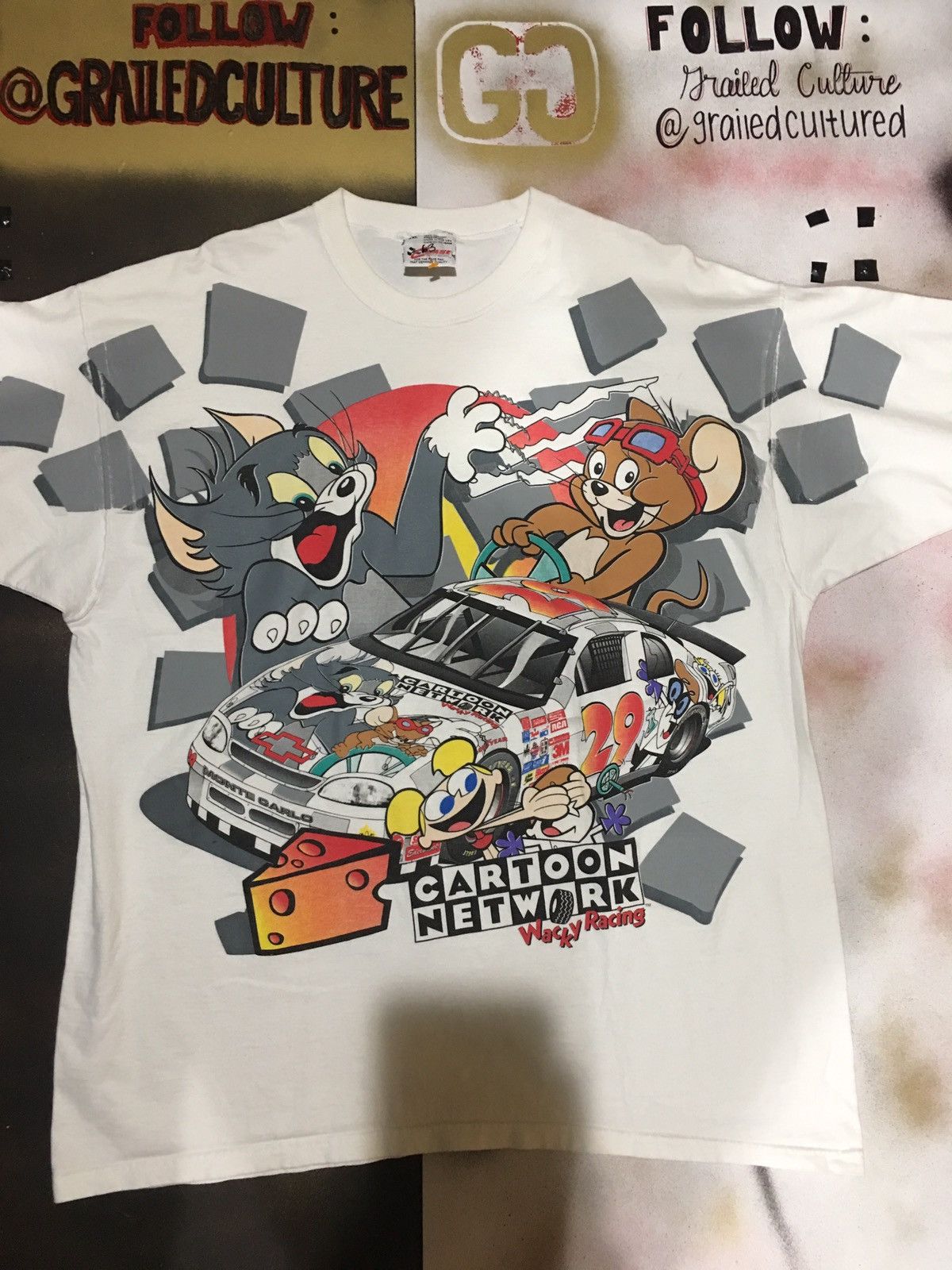Cartoon Network × NASCAR × Vintage 1997 Cartoon Network Nascar All Over ...