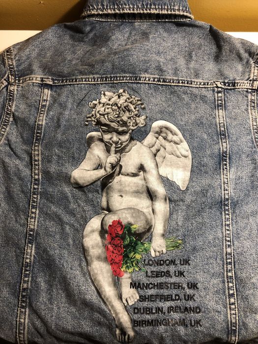 H&M **EXCLUSIVE** Young Thug Denim Jacket Medusa Cupid Graphic | Grailed