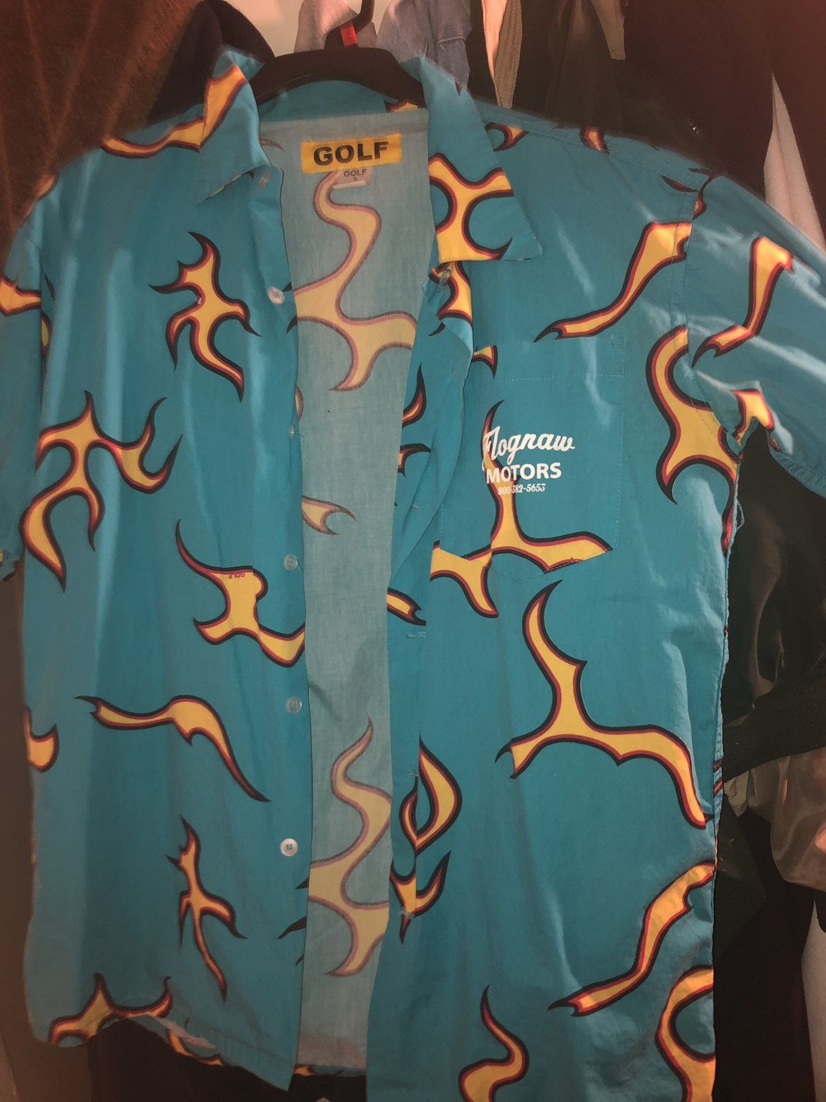 Golf Wang Golf Wang flame button up | Grailed