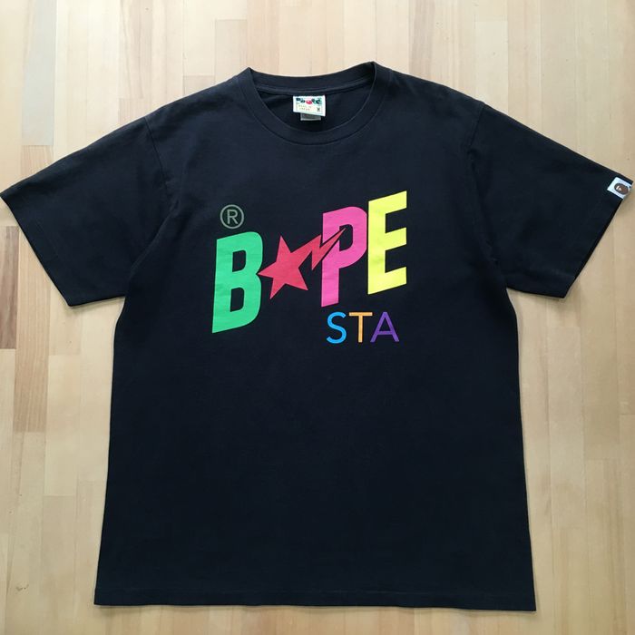 Bape A BATHING APE BAPE Bapesta LOGO TEE T-SHIRT | Grailed