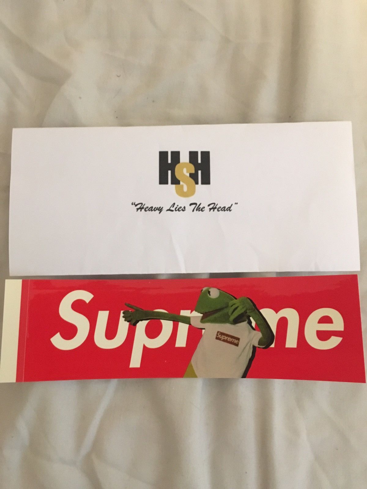 Supreme Kermit The Frog Box Logo Sticker Red | Grailed