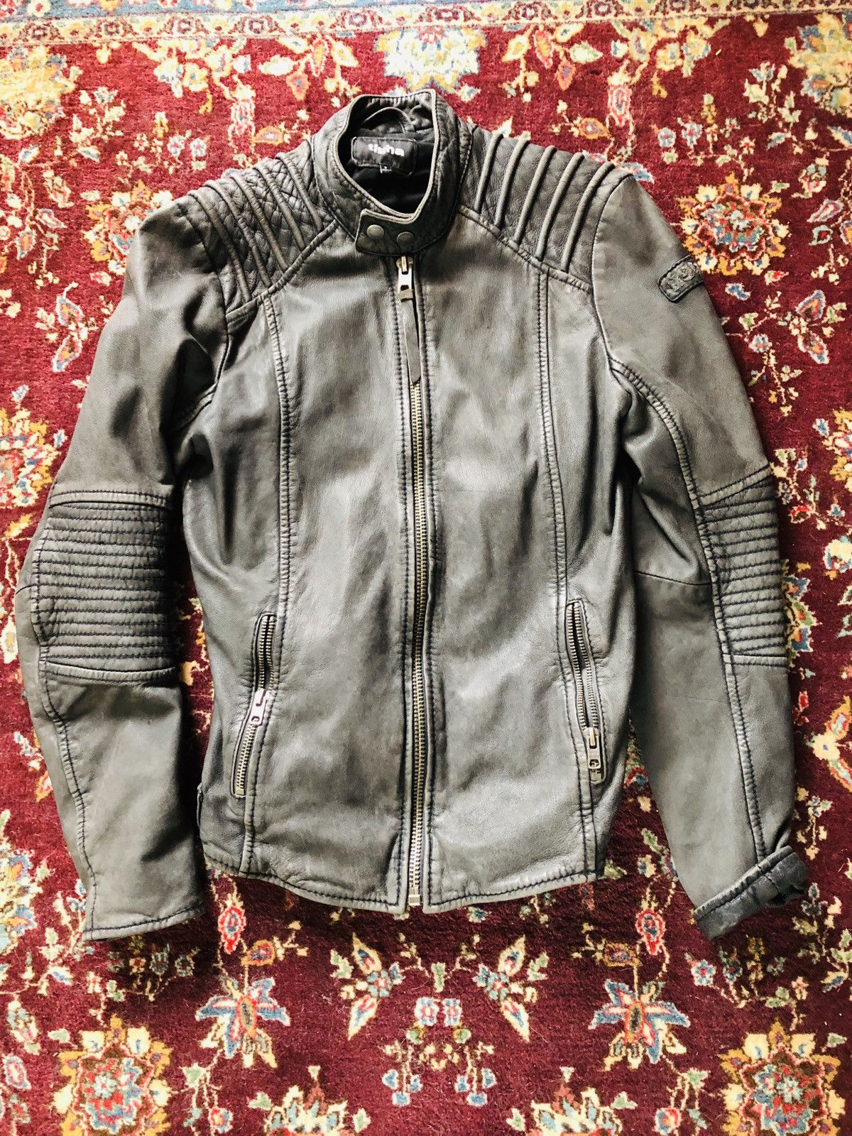 Tigha Tigha leather café racer jacket | Grailed