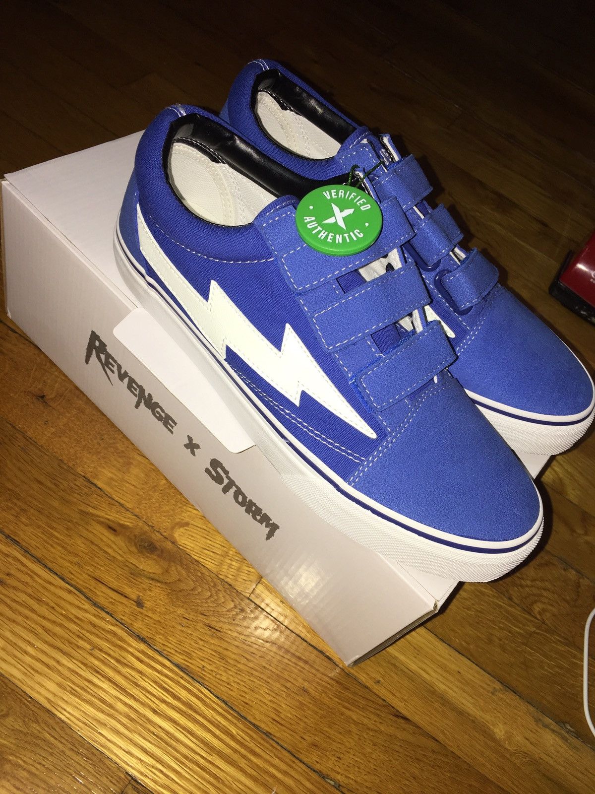Revenge Revenge Storms Velcro Strap Blue | Grailed
