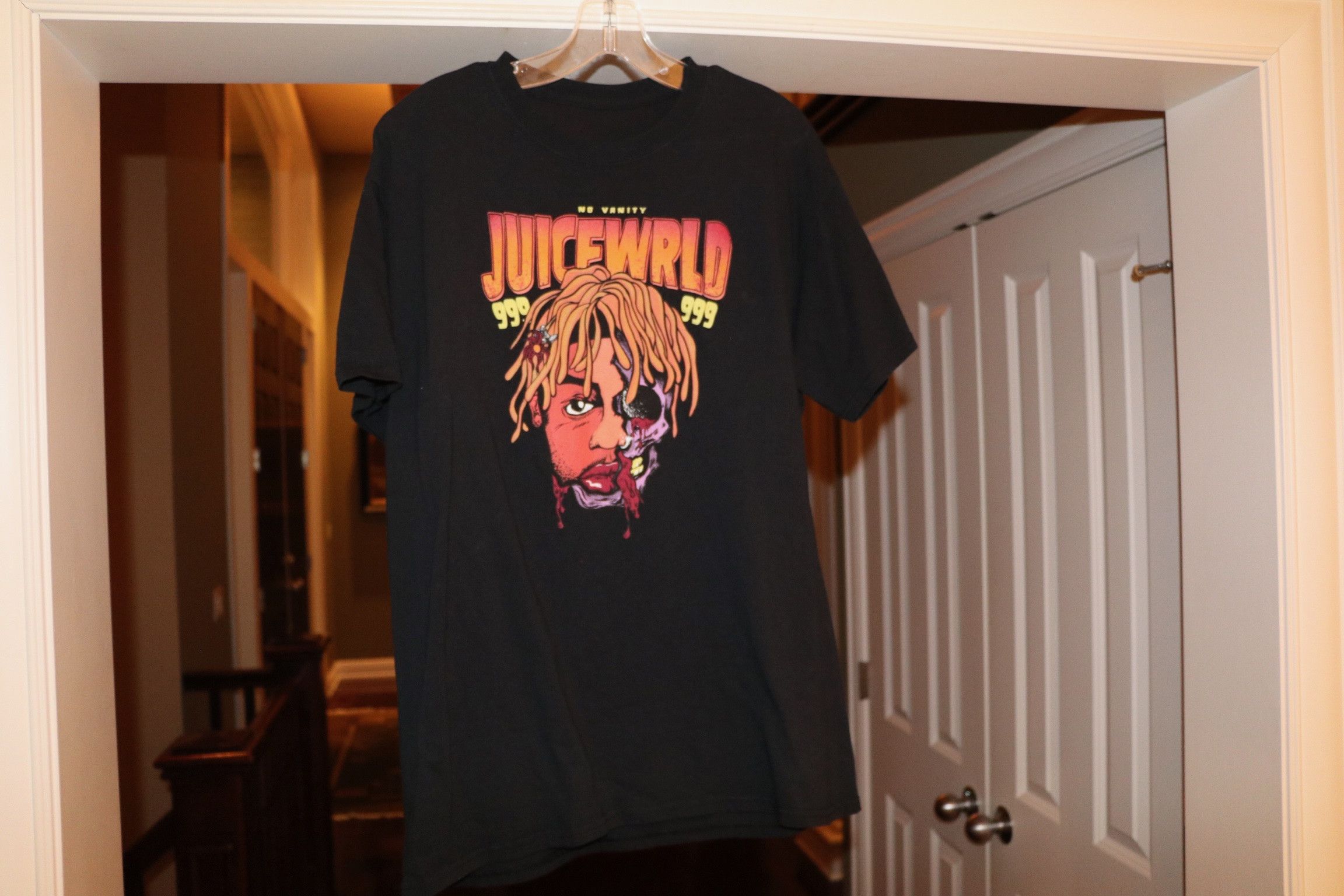 999 Club Juice WRLD "No Vanity" World Domination Tour Merch Tee (Black ...