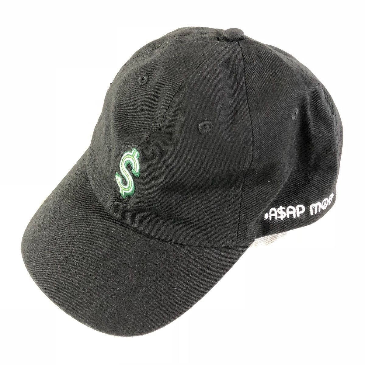 A$AP Rocky × AWGE ASAP Mob Cap Dollar Sign Hat Black | Grailed