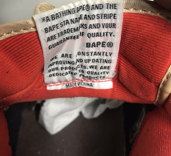 Bape BAPE X KANYE WEST COLLEGE DROPOUT BAPESTAS | Grailed