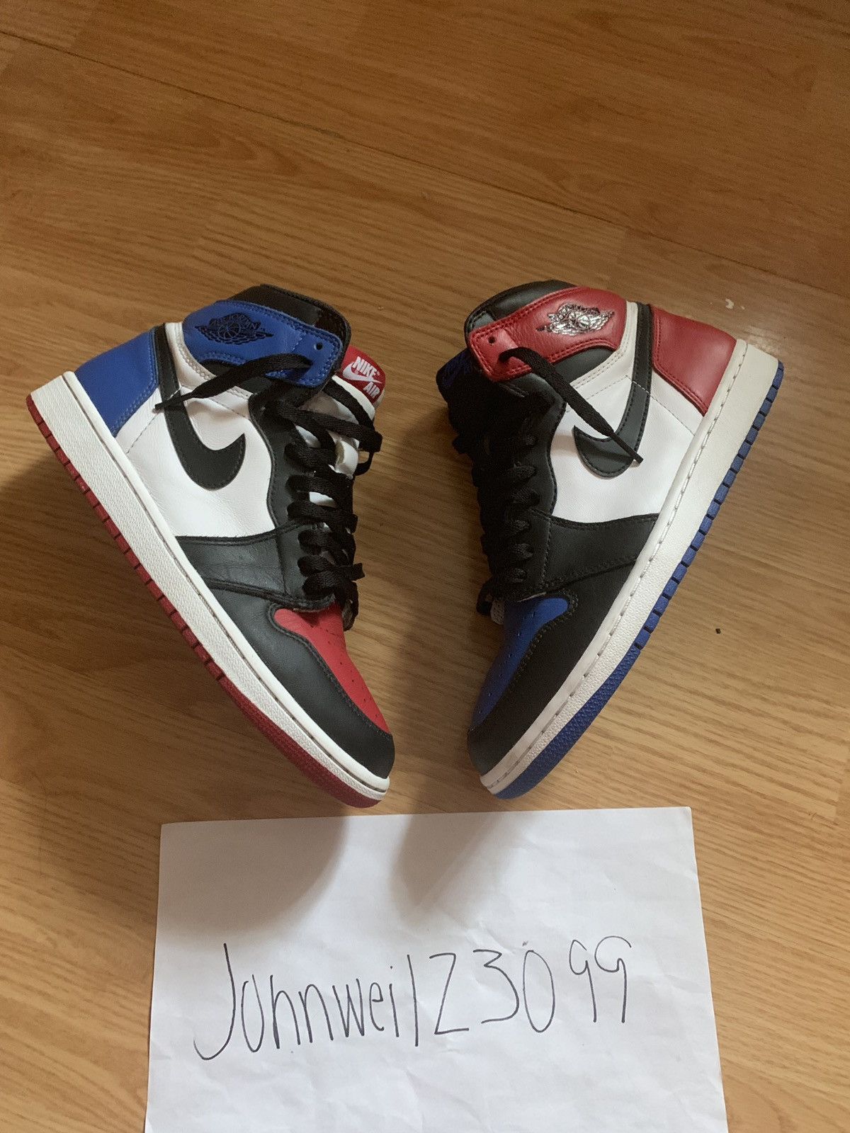 Jordan Brand Nike Air Jordan 1 Retro OG High Top 3 Size 8.5 | Grailed