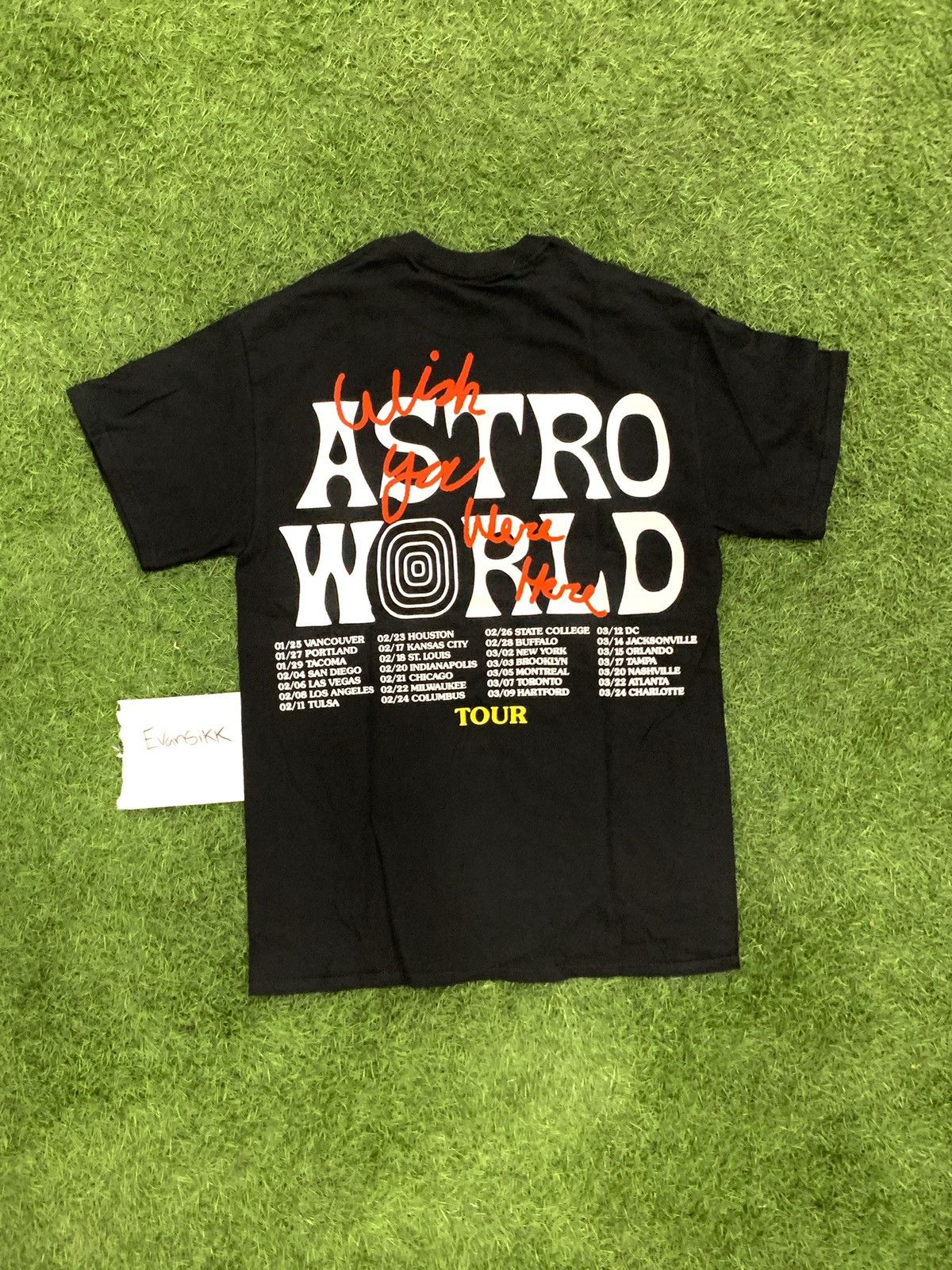 Travis Scott Astroworld Tour merch shirt Cactus jack Nike wish you were ...