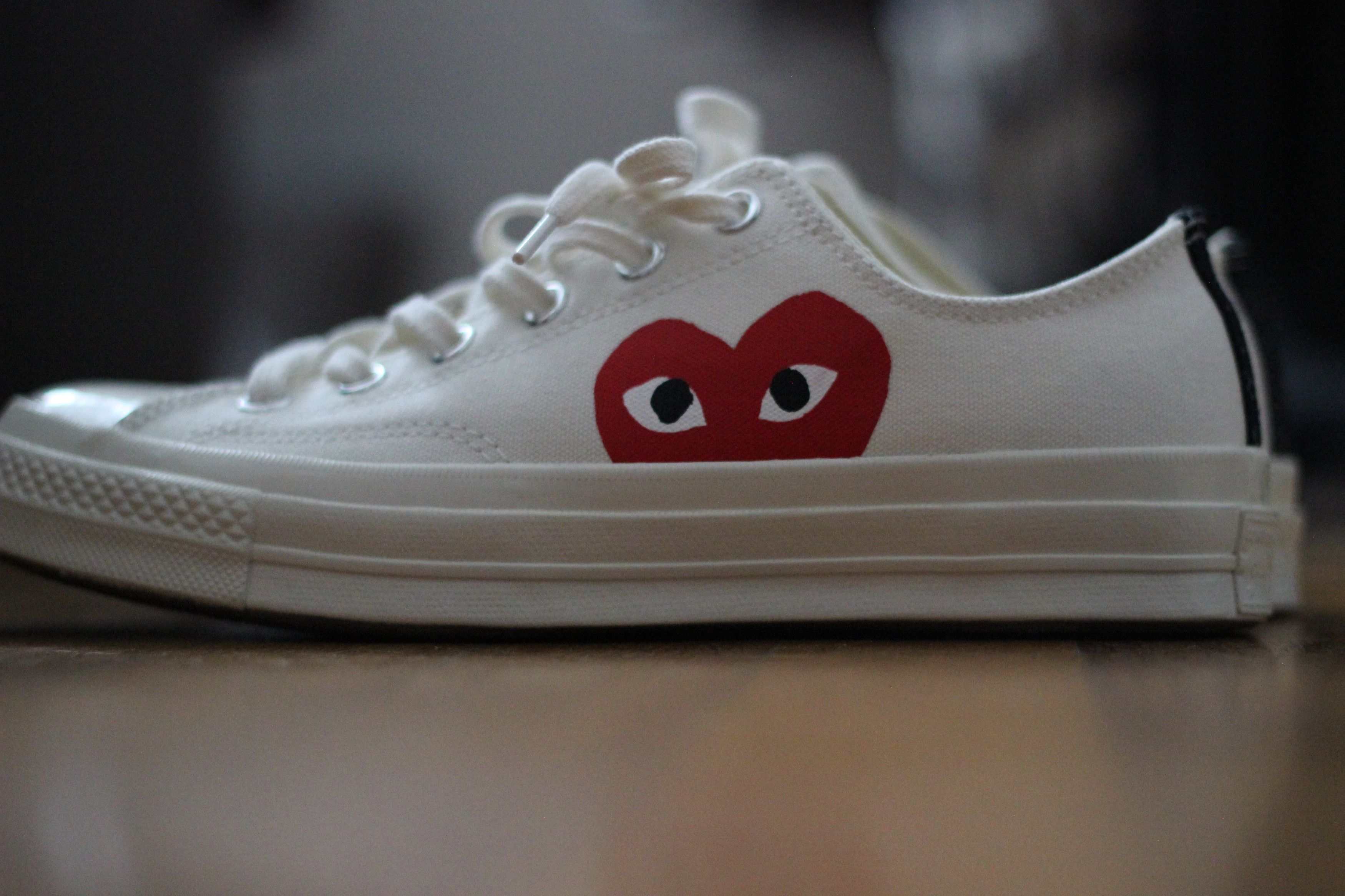 Kanye West Cdg Converse Beige 70s low | Grailed