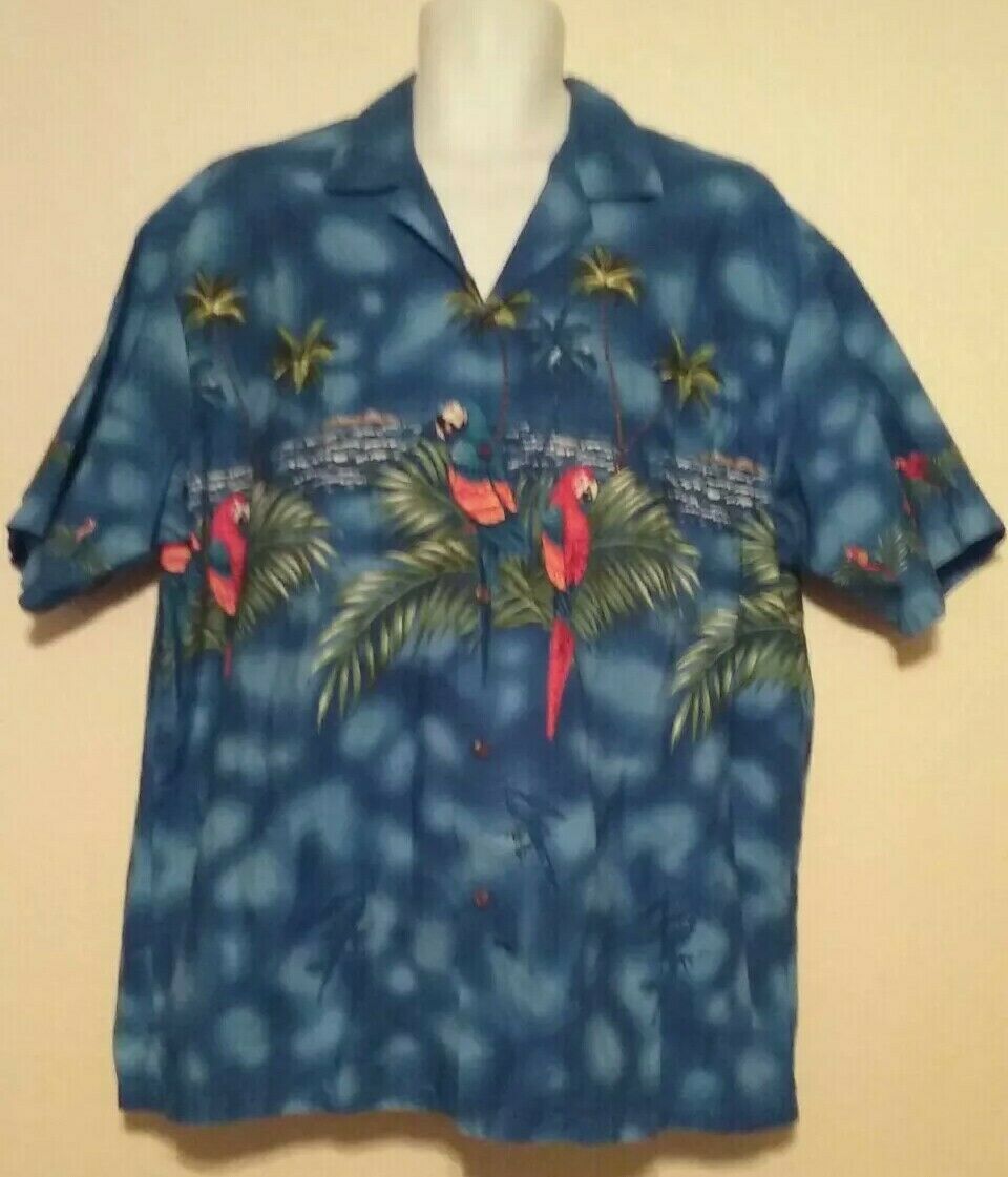 Other Vtg 80s Mens CL Parrot MAGNUM PI Tom Selleck Short Sleeve ...