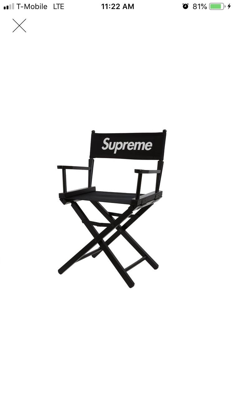 Supreme Supreme Directors Chair black | Grailed