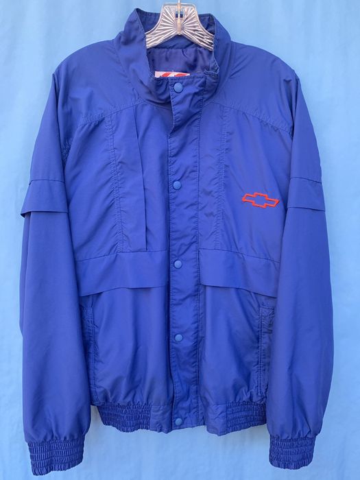 Made In Usa Vintage 1980s Chevy Motorsports Royal Blue Windbreaker ...