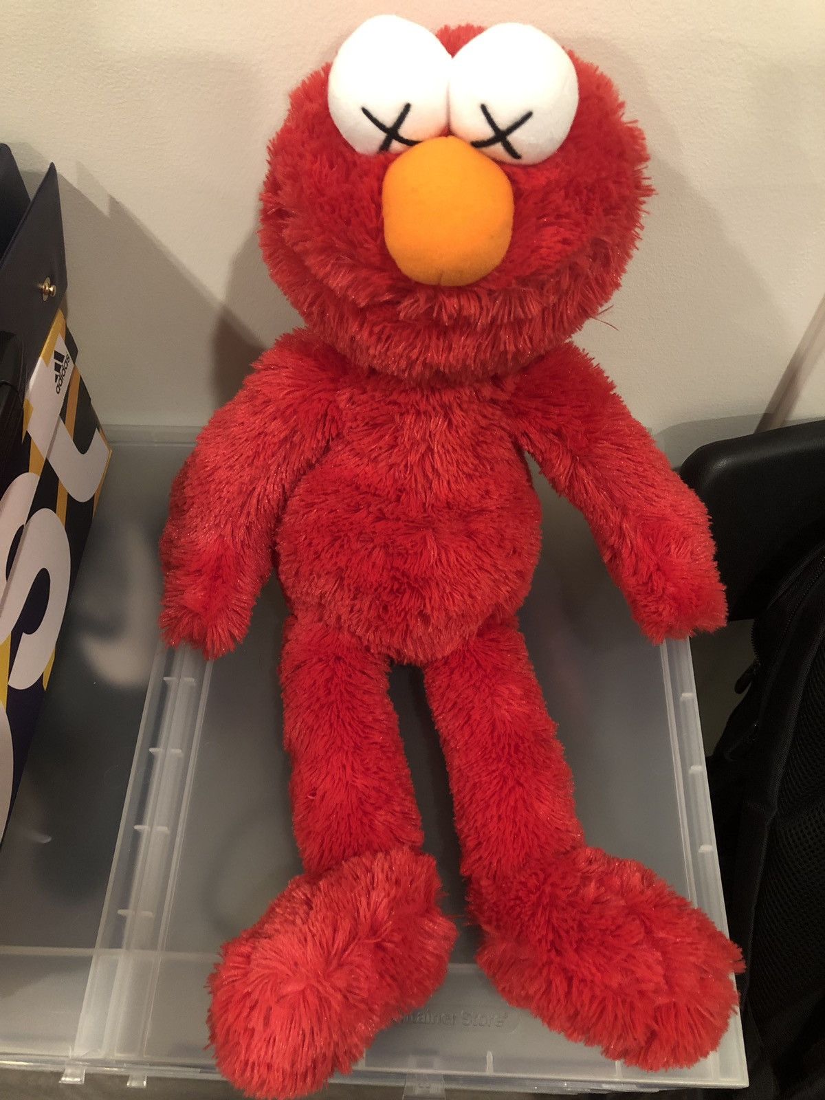 Kaws × Uniqlo Kaws Sesame Street Elmo Plush Stuffed Animal Toy New ...