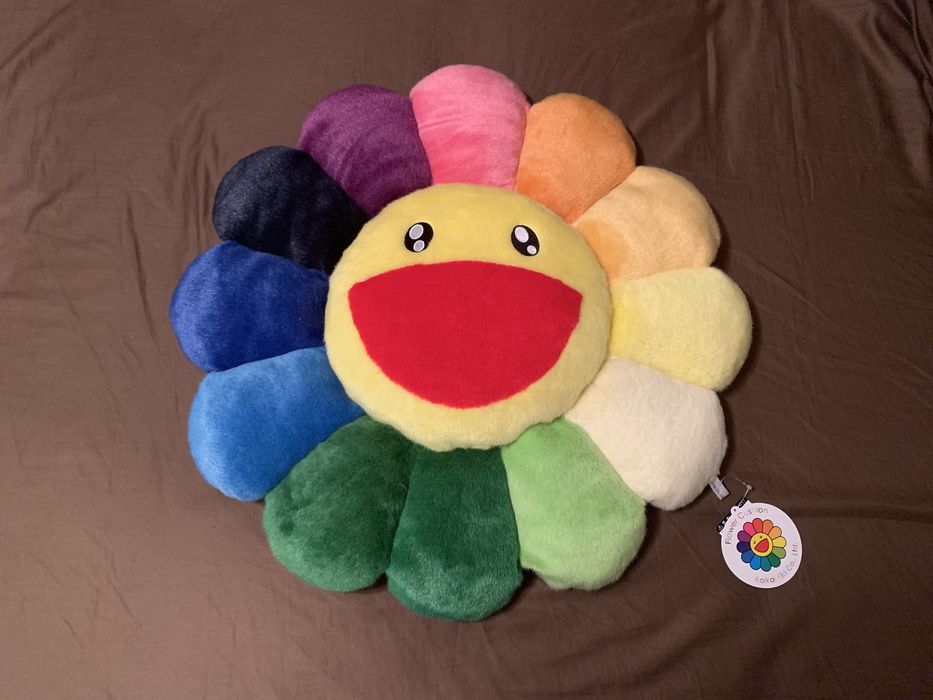 Takashi Murakami KAIKAI KIKI FLOWER CUSHION 60CM | Grailed