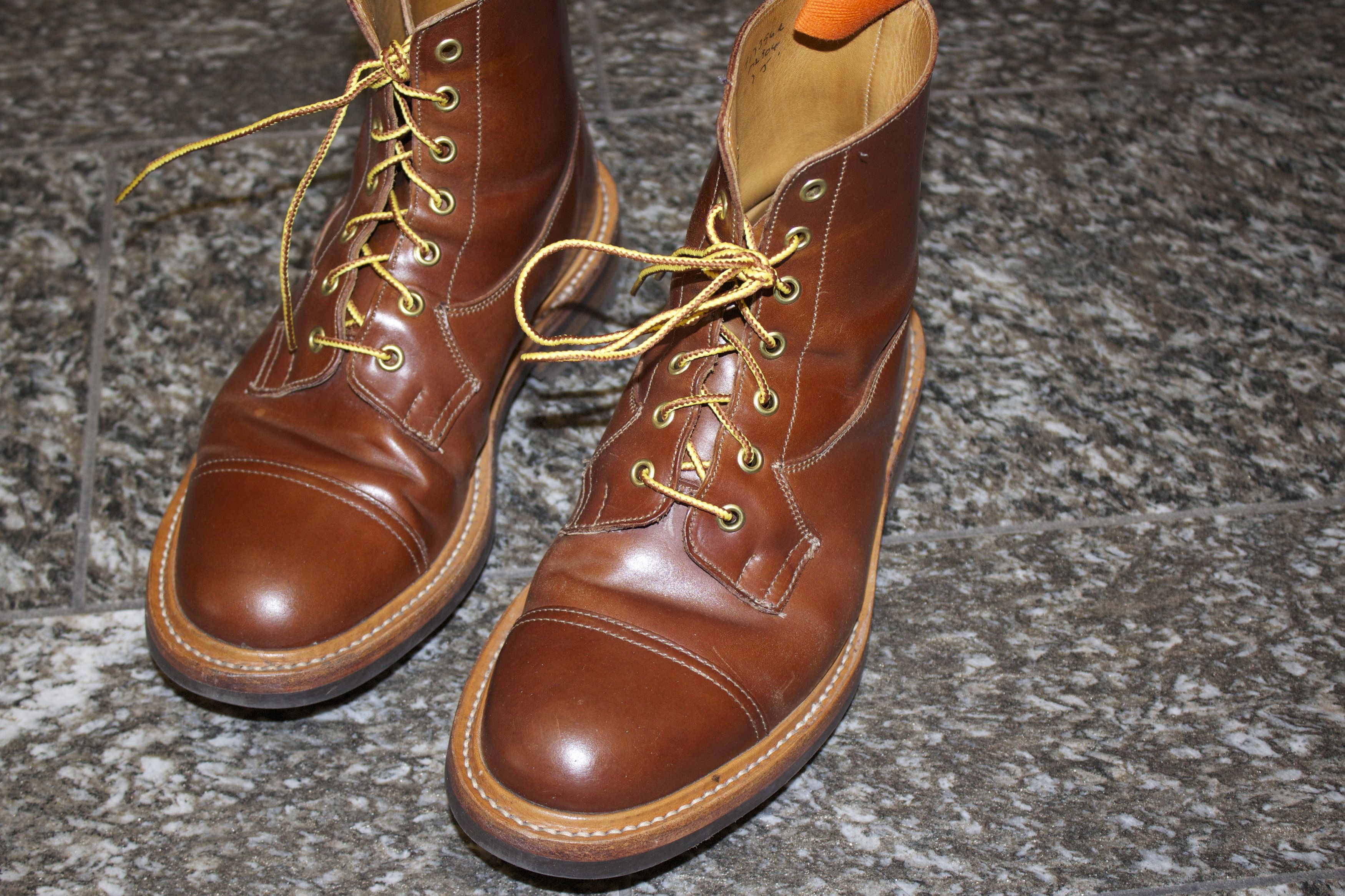 Trickers Teak Cordovan Super Boot | Grailed