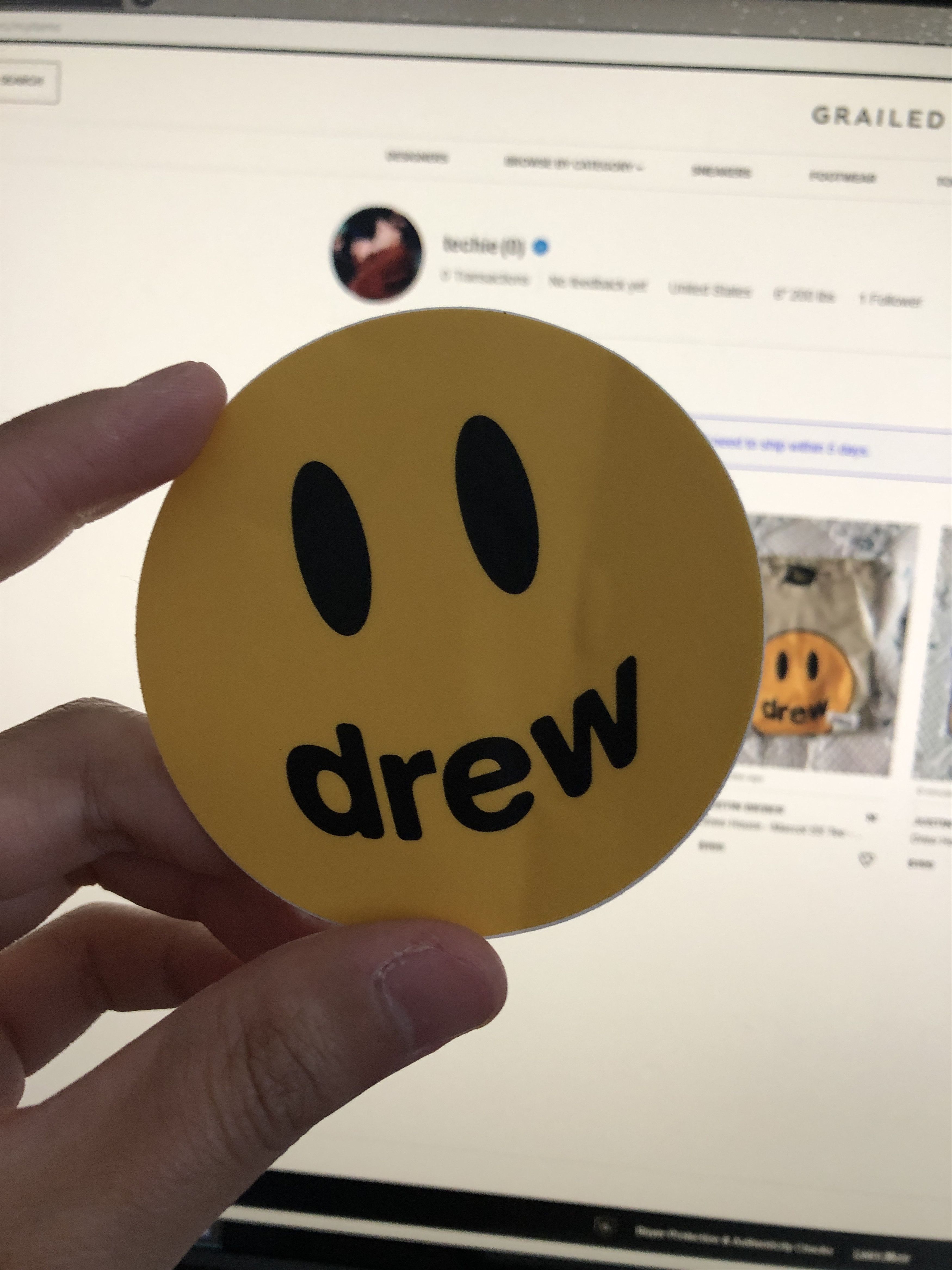 Justin Bieber Drew House Mascot SS Sticker | Grailed