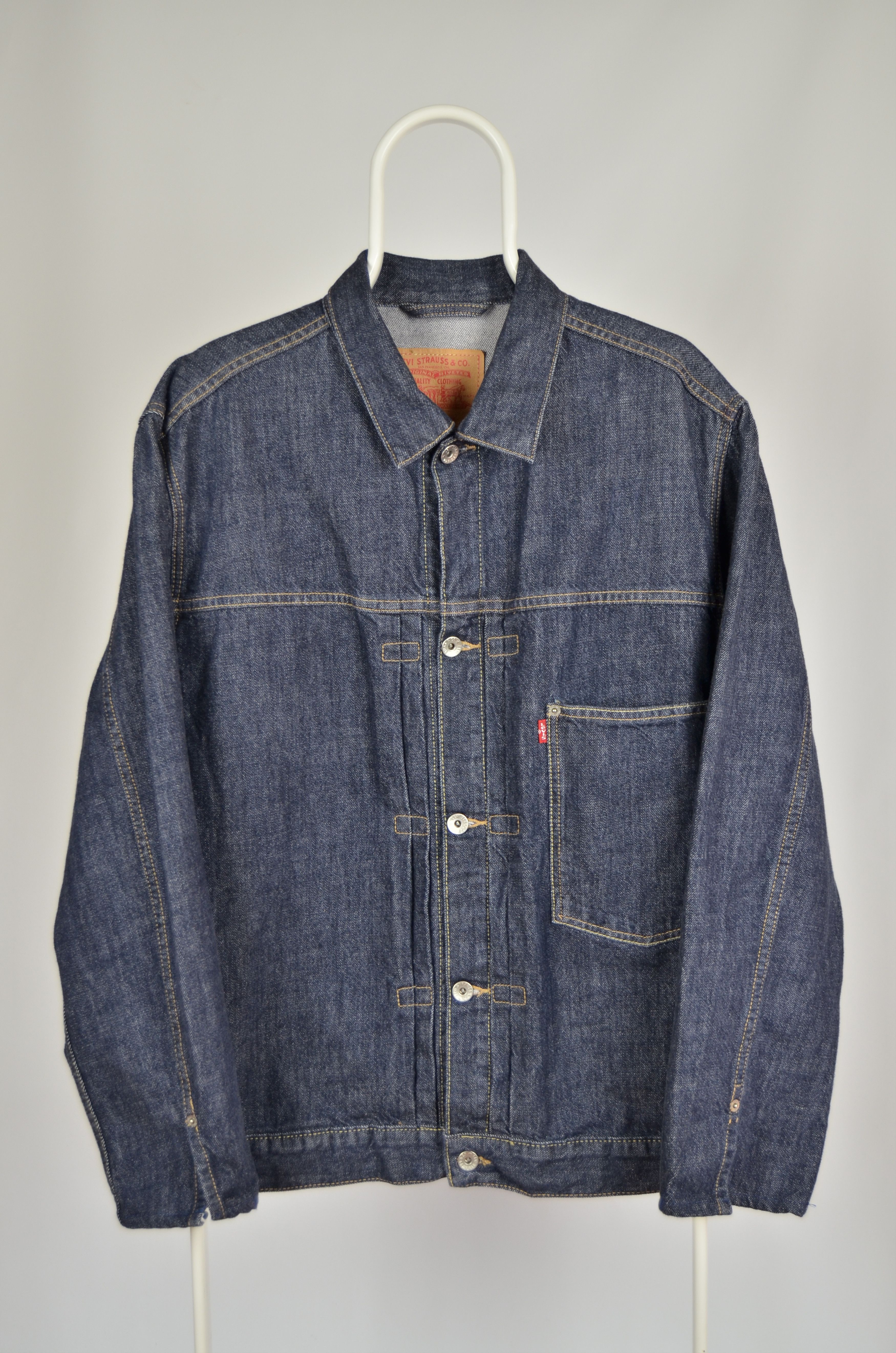Levi's Levis Type 1 One Retro Vintage Indigo Blue Navy LVC Blazer Denim ...