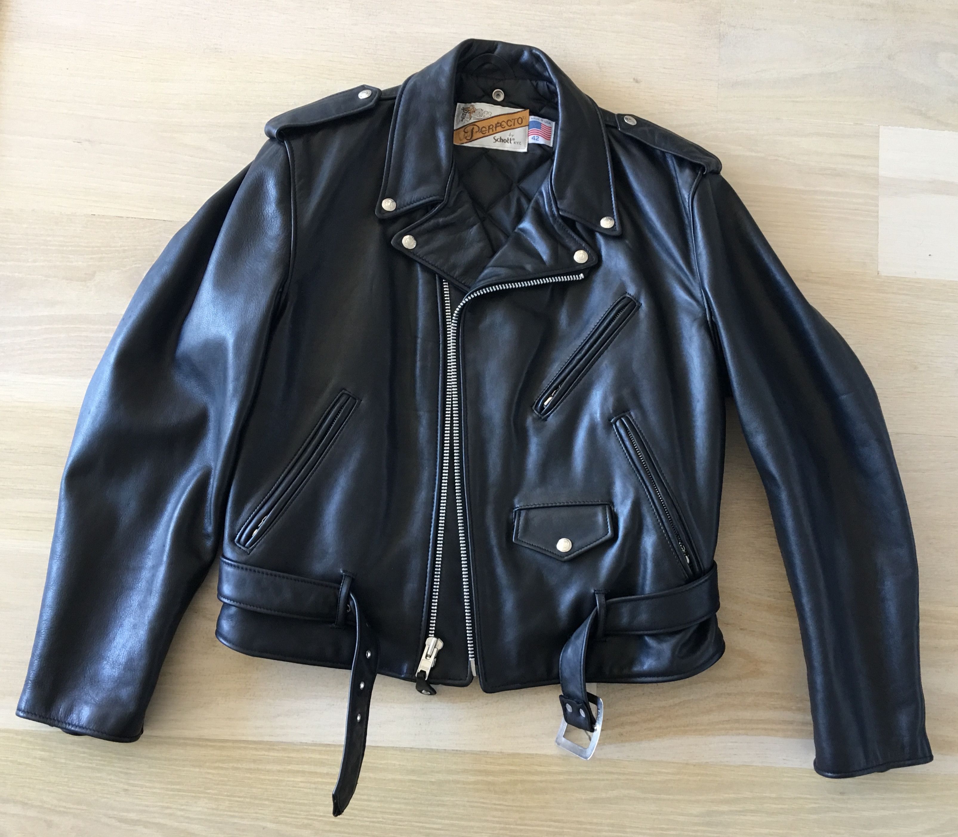 Schott Schott NYC 618 Classic Perfecto Steerhide Leather Motorcycle ...