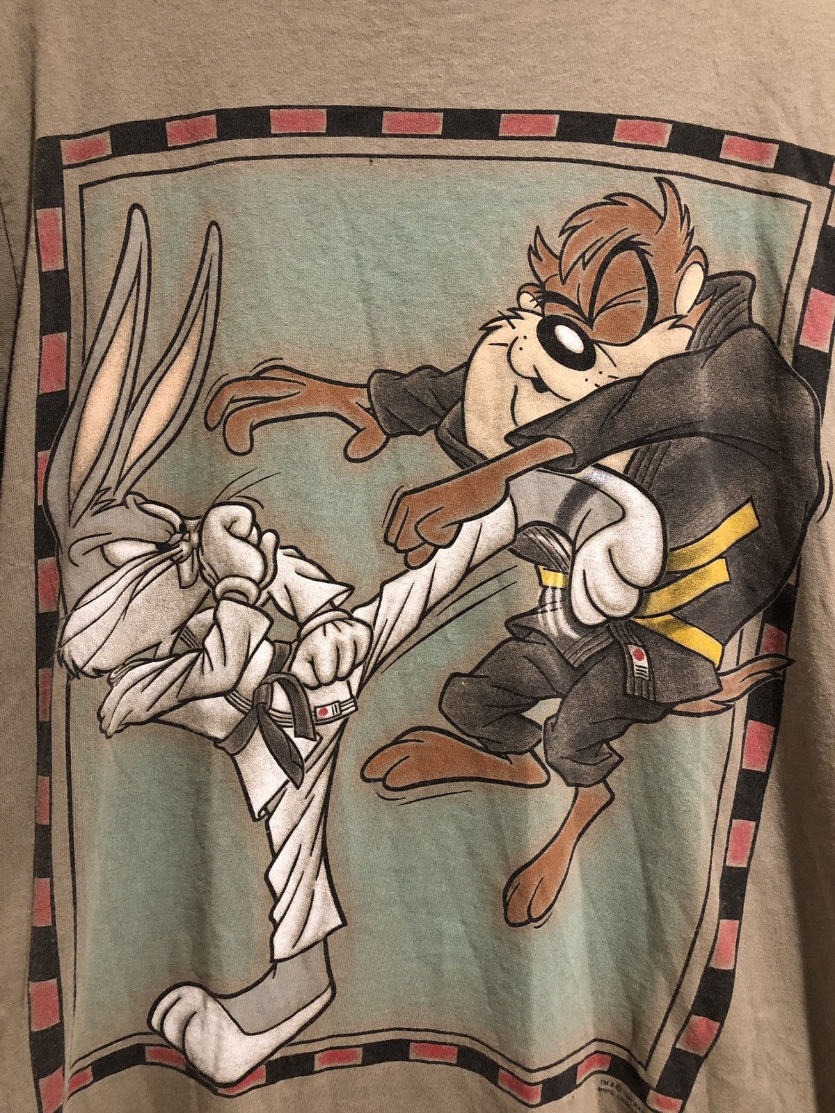 Vintage Vintage Rare 90s Looney Tunes Bugs Bunny & Taz Karate TShirt ...