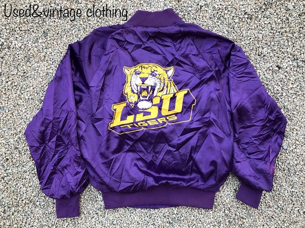 Vintage Vintage lSU TIGER Bomber varsity jacket | Grailed