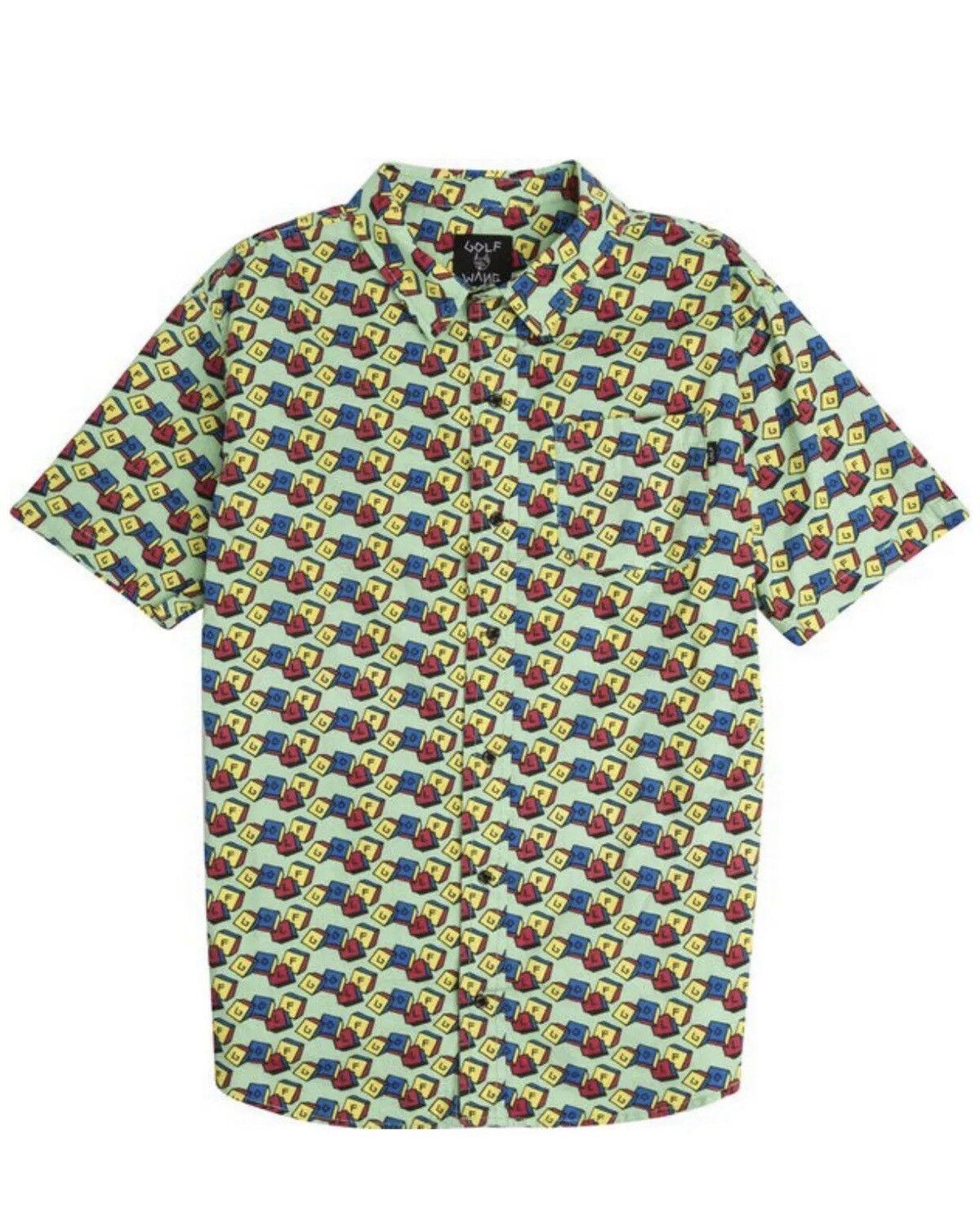 Golf Wang × Odd Future × Tyler The Creator Golf Wang SS14 Blox Tyler The Creator Button Up Shirt ...